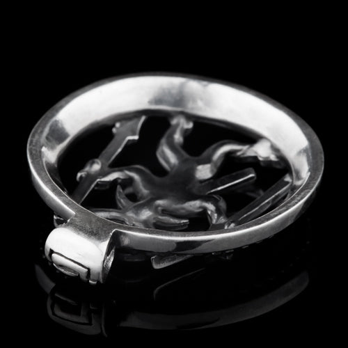 Odin Horned Viking Warrior Pendant Weapon Dancer in silver and bronze ...
