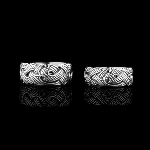 Viking Raven Ring with Runes Huginn and Munnin Denmark – Northan Viking ...